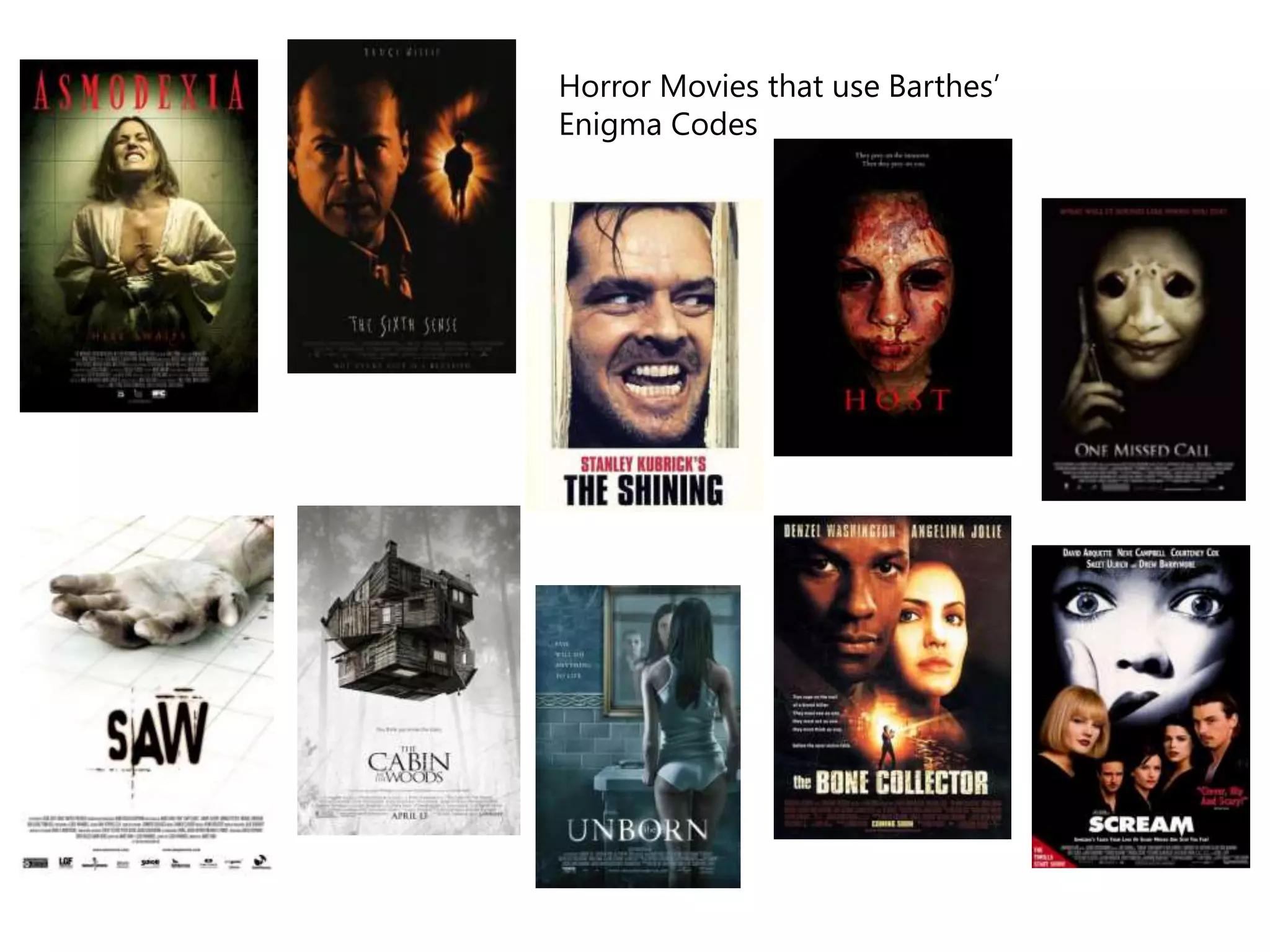 Barthes' Enigma Code, Binary Oppositions and Equilibrium | PPTX