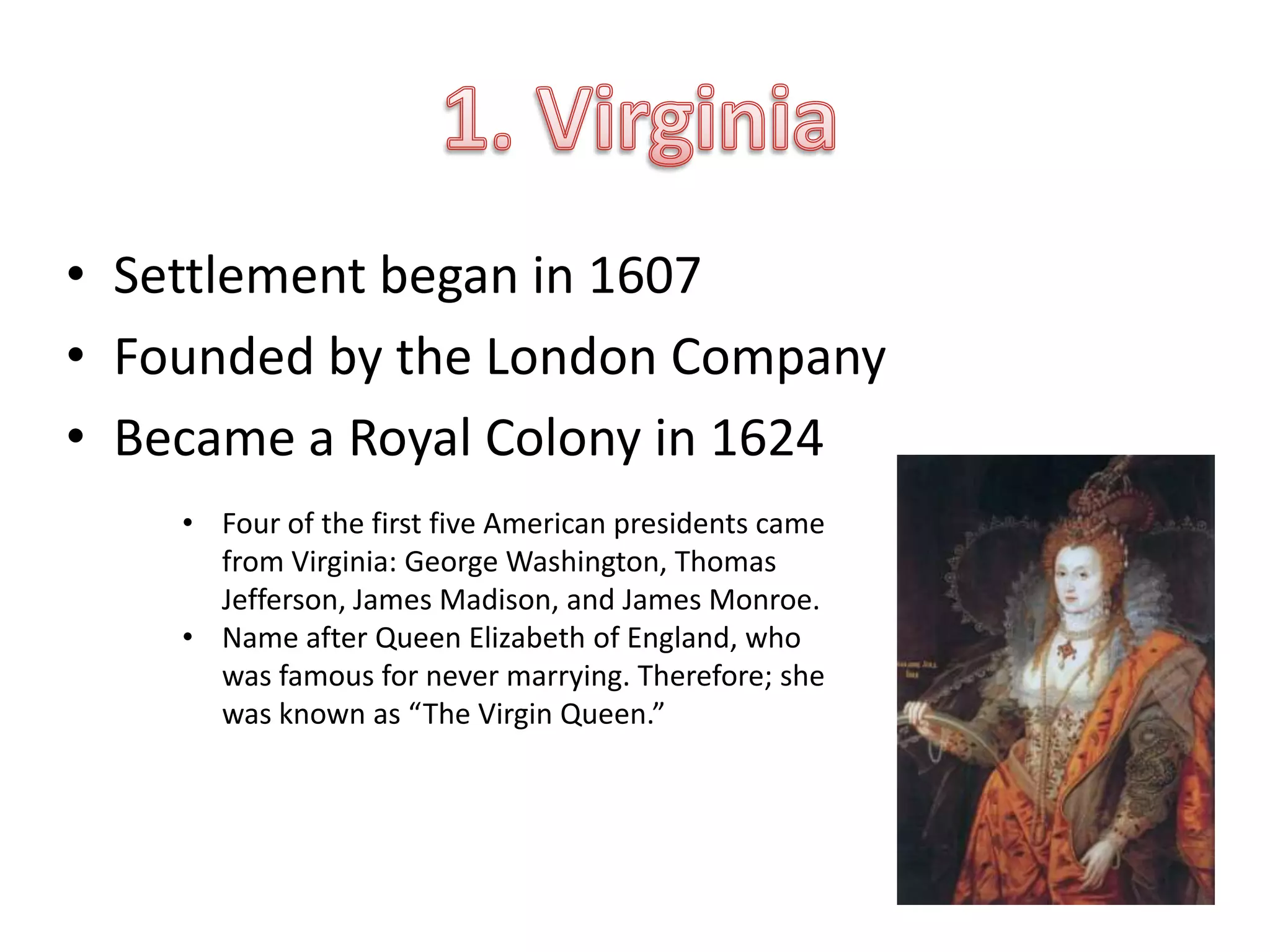 The original 13 colonies | PPTX