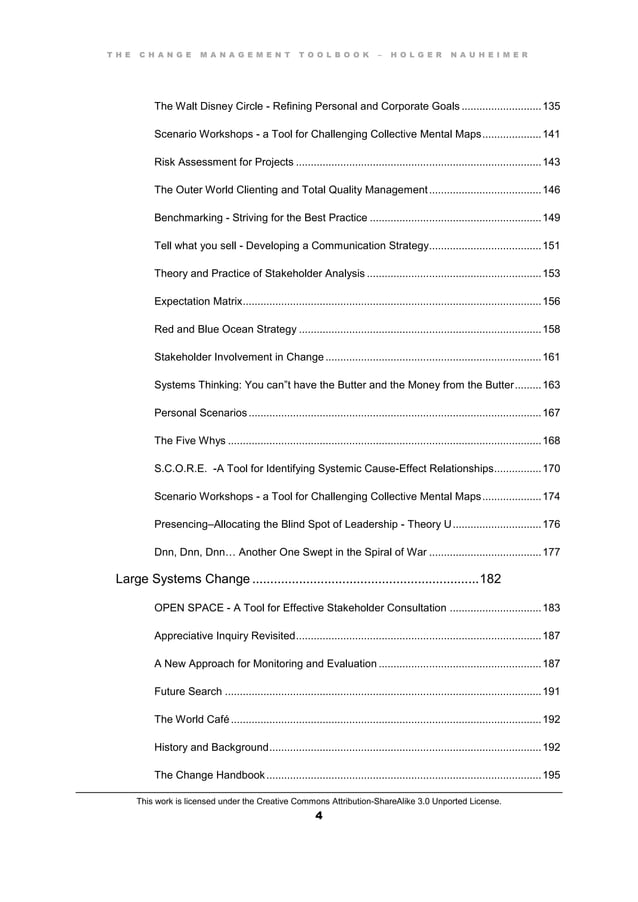 The Original Change Management Tool Book | PDF