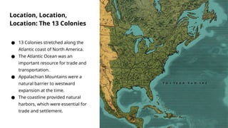 TheOriginalThirteenColonies8thGradeLessonSlideShowPresentationEDITABLE ...
