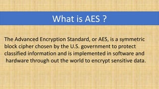 The origin and evaluation criteria of aes | PPTX