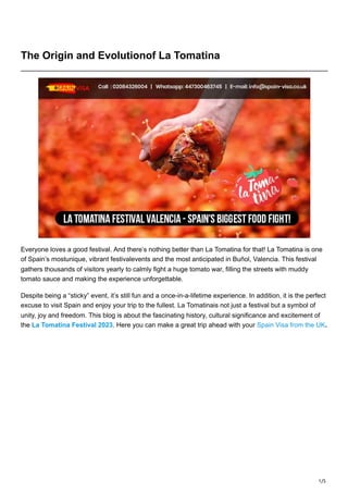 The Origin and Evolutionof La Tomatina.pdf