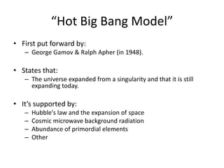The origin and fate of the universe (power point) | PPTX