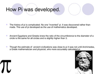 The Origin And History Of Pi By Nikitha Reddy | PPT