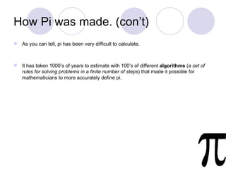 The Origin And History Of Pi By Nikitha Reddy | PPT