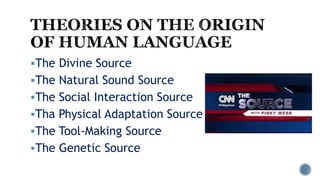 The Origin and Nature of Human Language.pptx