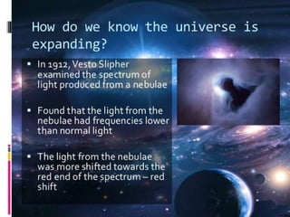 The Origin of and Evolution of Our Universe (1).ppt