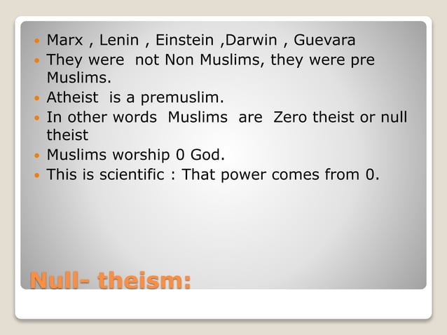 The origin of atheism from islam | PPT