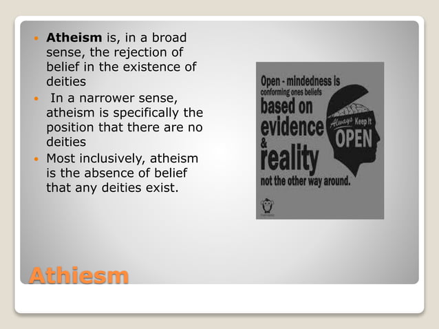 The origin of atheism from islam | PPT