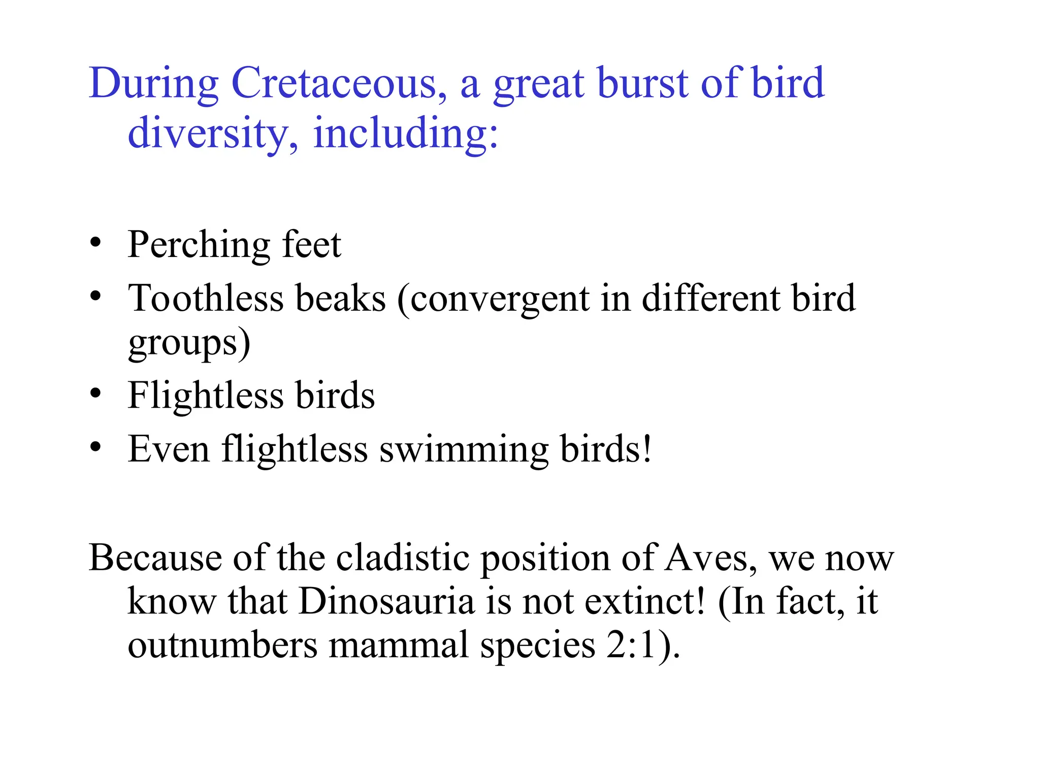 The Origin of Birds. Origin, classification and anatomy | PPT