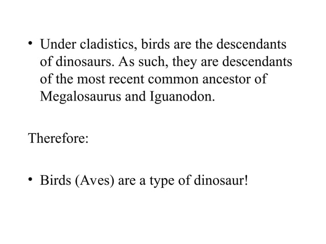The Origin of Birds. Origin, classification and anatomy | PPT