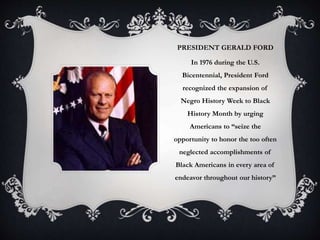 The origin of the observance of Black History Month in the U.S. | PPT