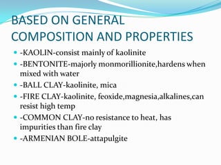 The origin of clay | PPTX