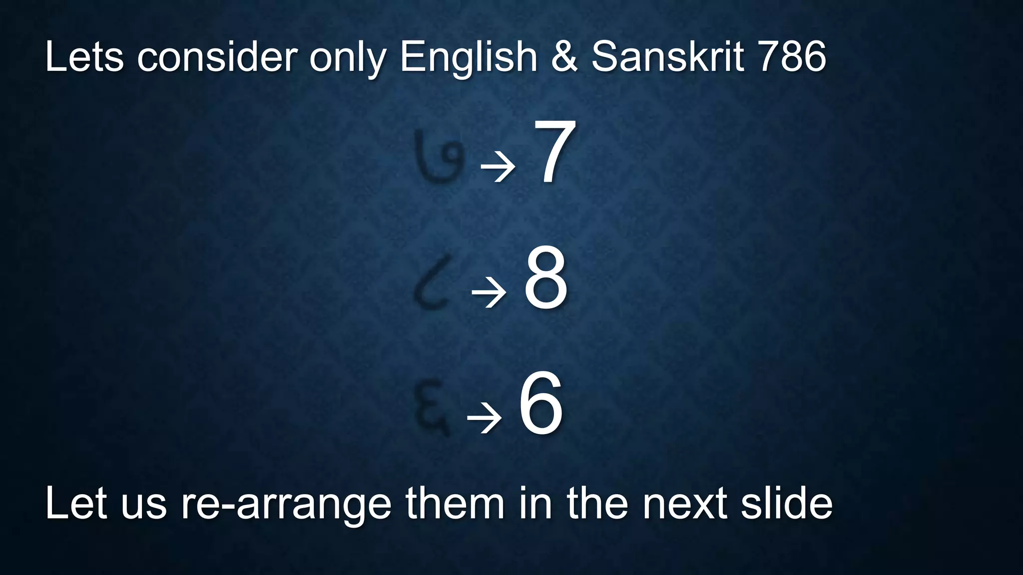 The origin of islamic symbol (from om) the number 786 | PPTX