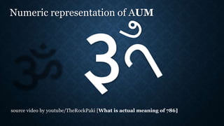 The origin of islamic symbol (from om) the number 786 | PPTX