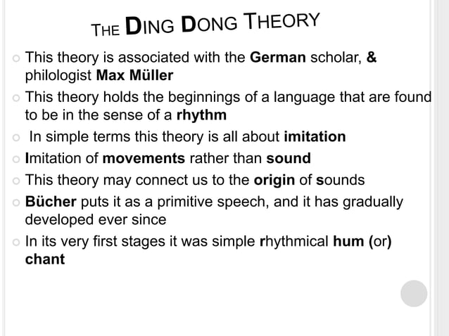 The origin of language | PPTX