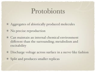 The Origin Of Life | PPT