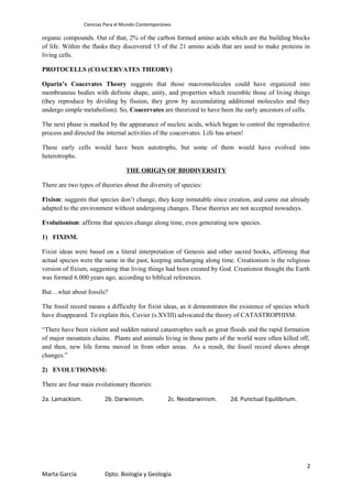 The origin of lif eb | DOC