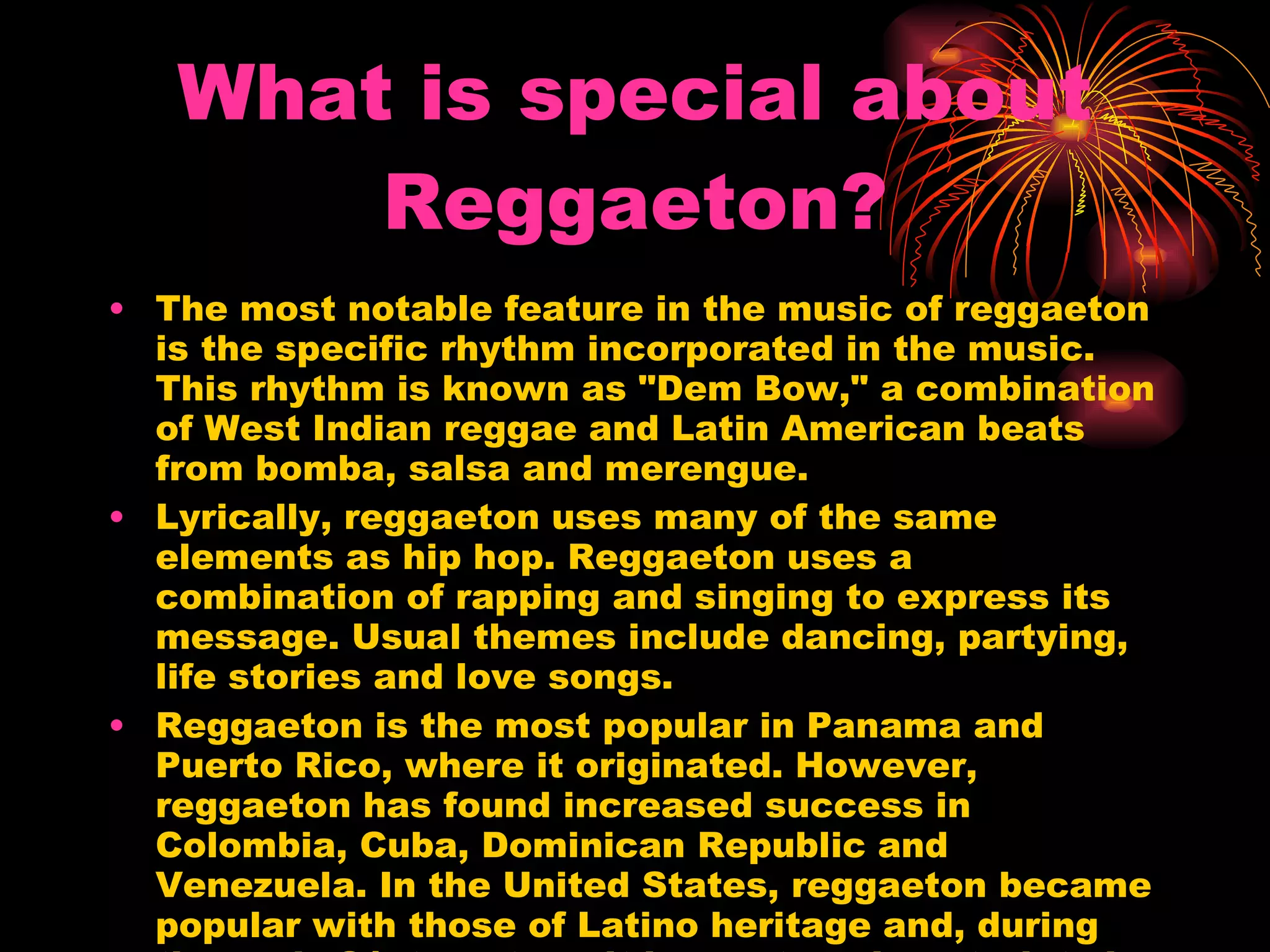 The origin of reggaeton | PPT | Reggae | Music