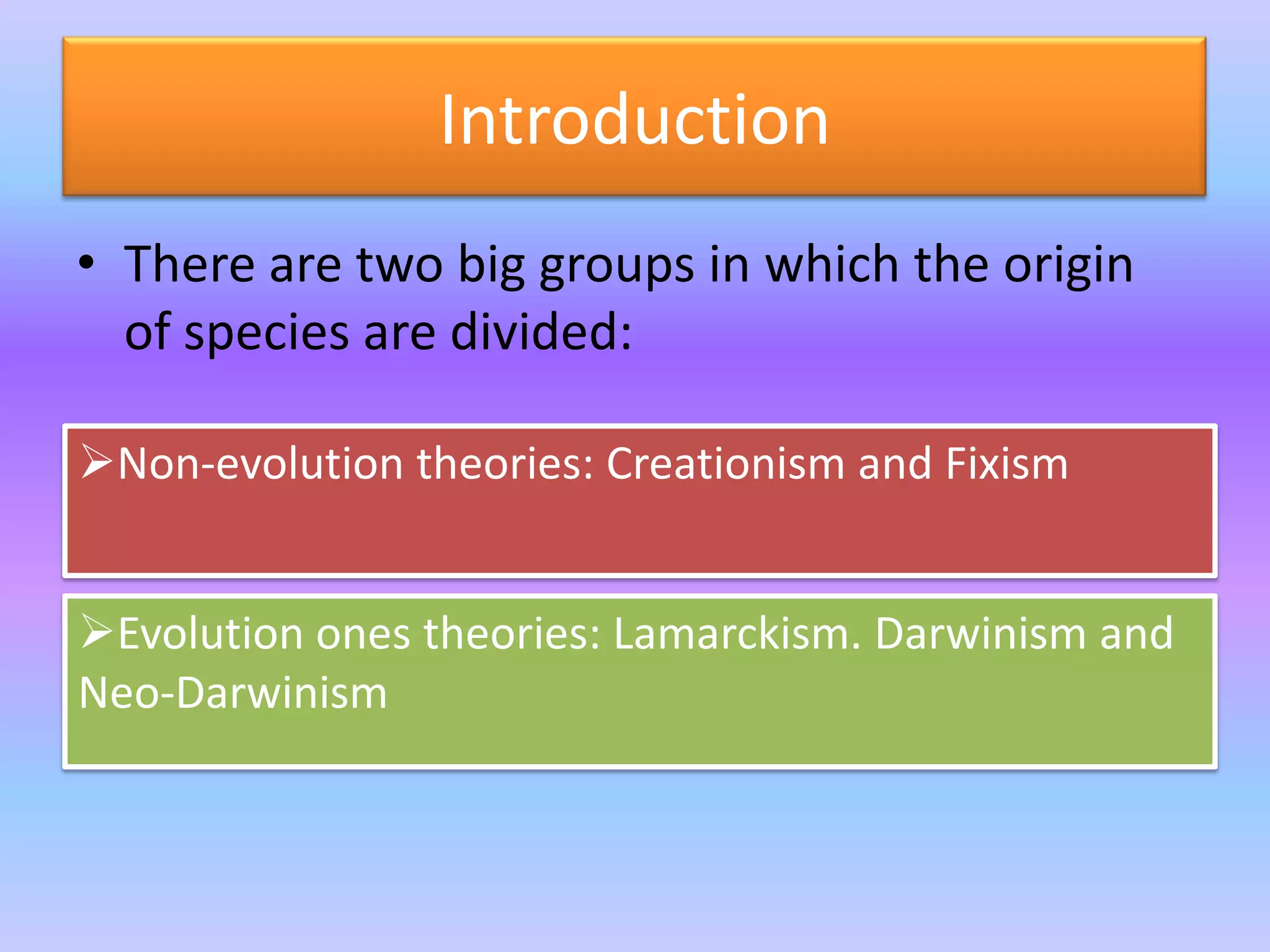 The origin of species | PPTX