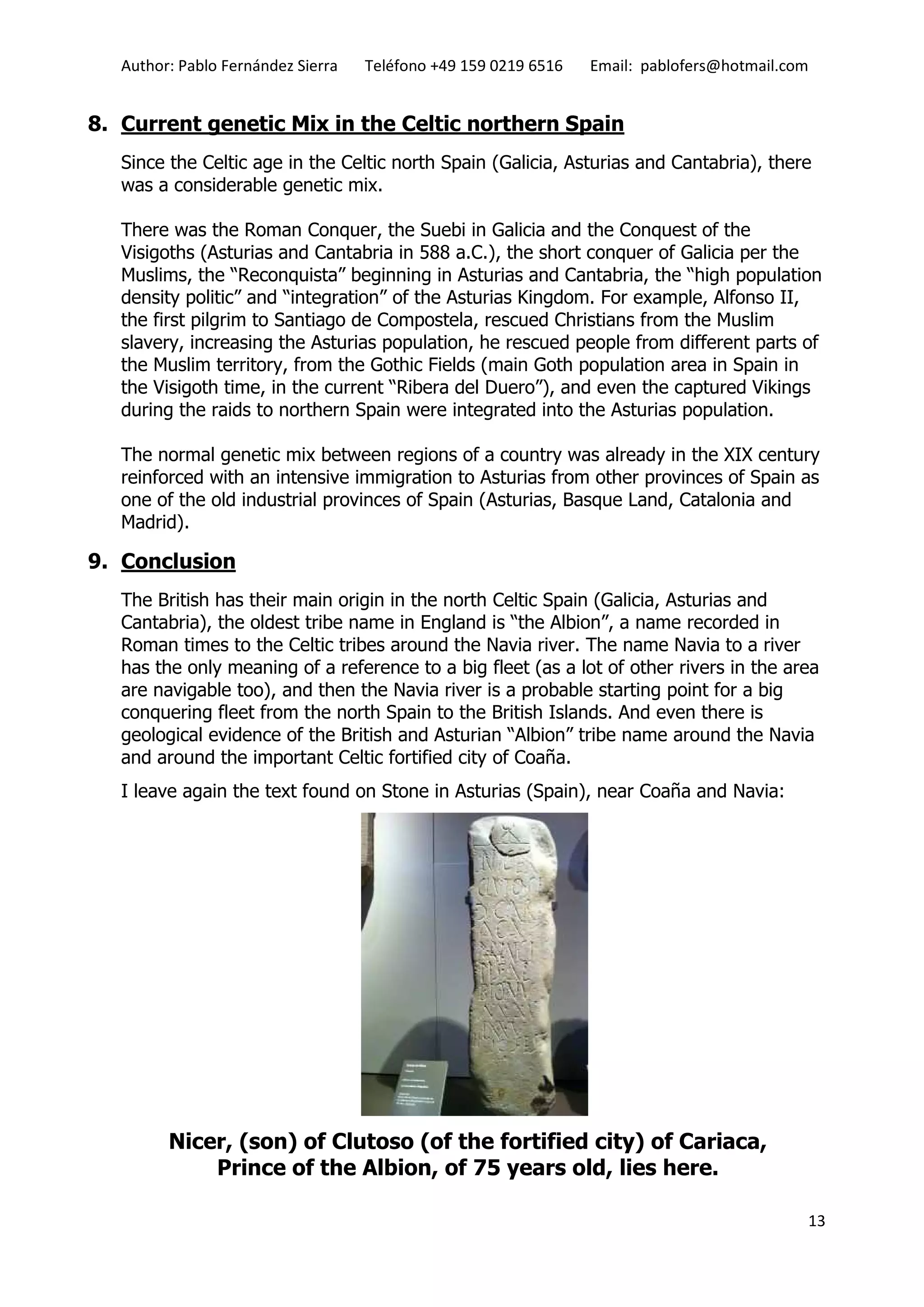 The origin of the British - The Celts | PDF