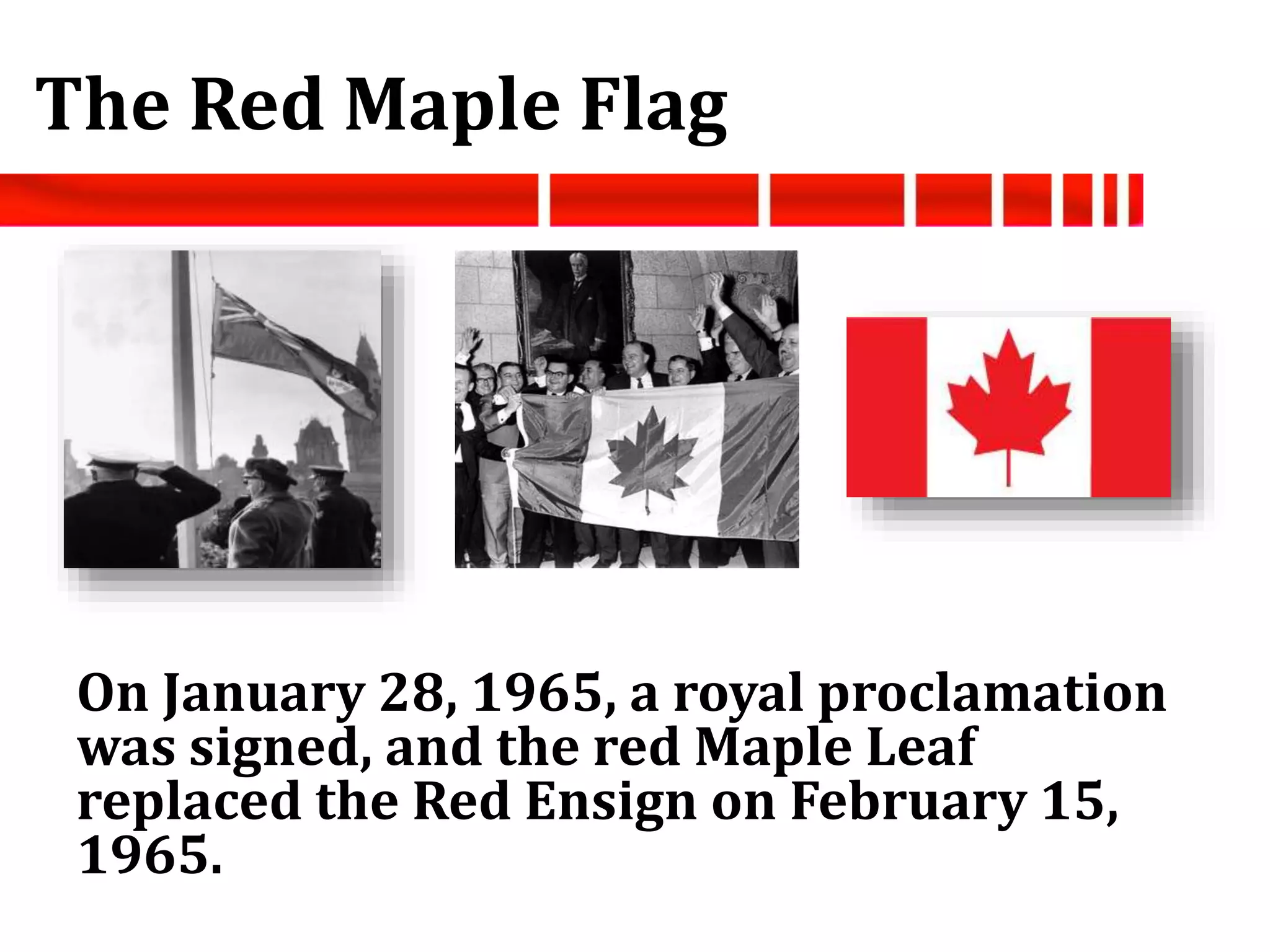 The Origin of the Canadian Flag | PPTX