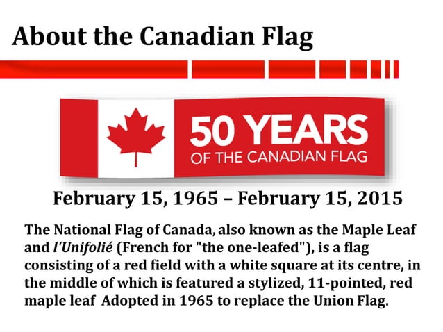 The Origin of the Canadian Flag | PPT
