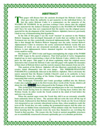 THE ORIGINS OF THE HEBREW ALPHABET | PDF