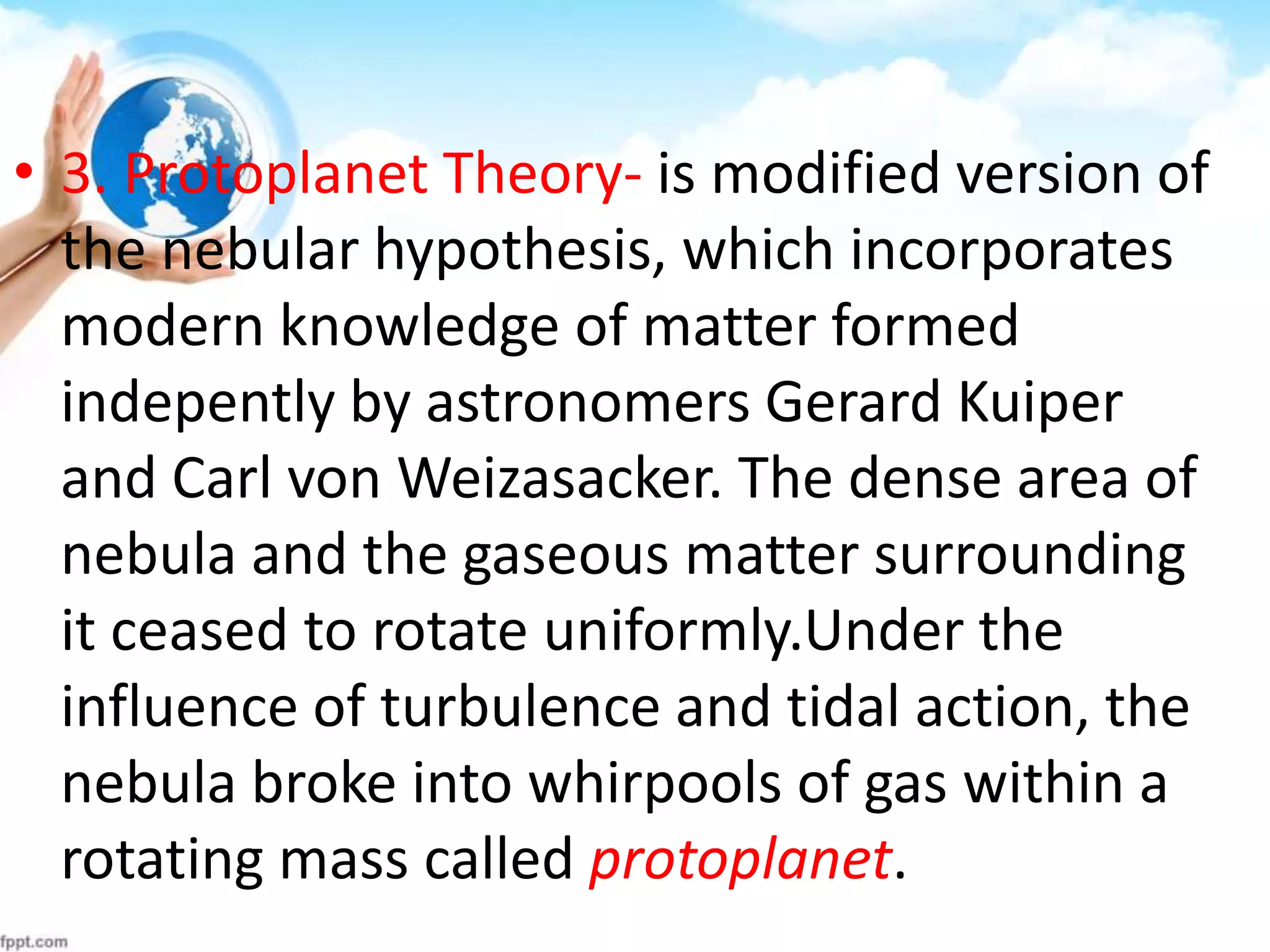 The origin of the solar system | PPTX