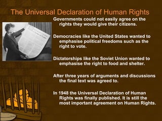 The origin of the universal declaration of human rights | PPT