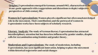 The origin of the word “Expressionism”.. | PPTX | Modern Art | Fine Art