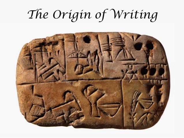 The Origin of Writing