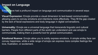The Origins and Evolution of Emojis and Their Impact on Language | PPTX