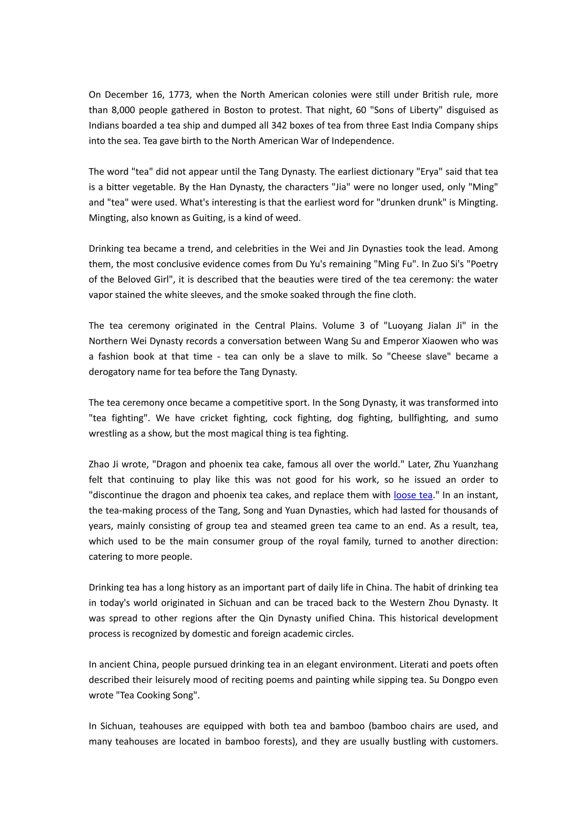 The Origins and History of Tea | PDF