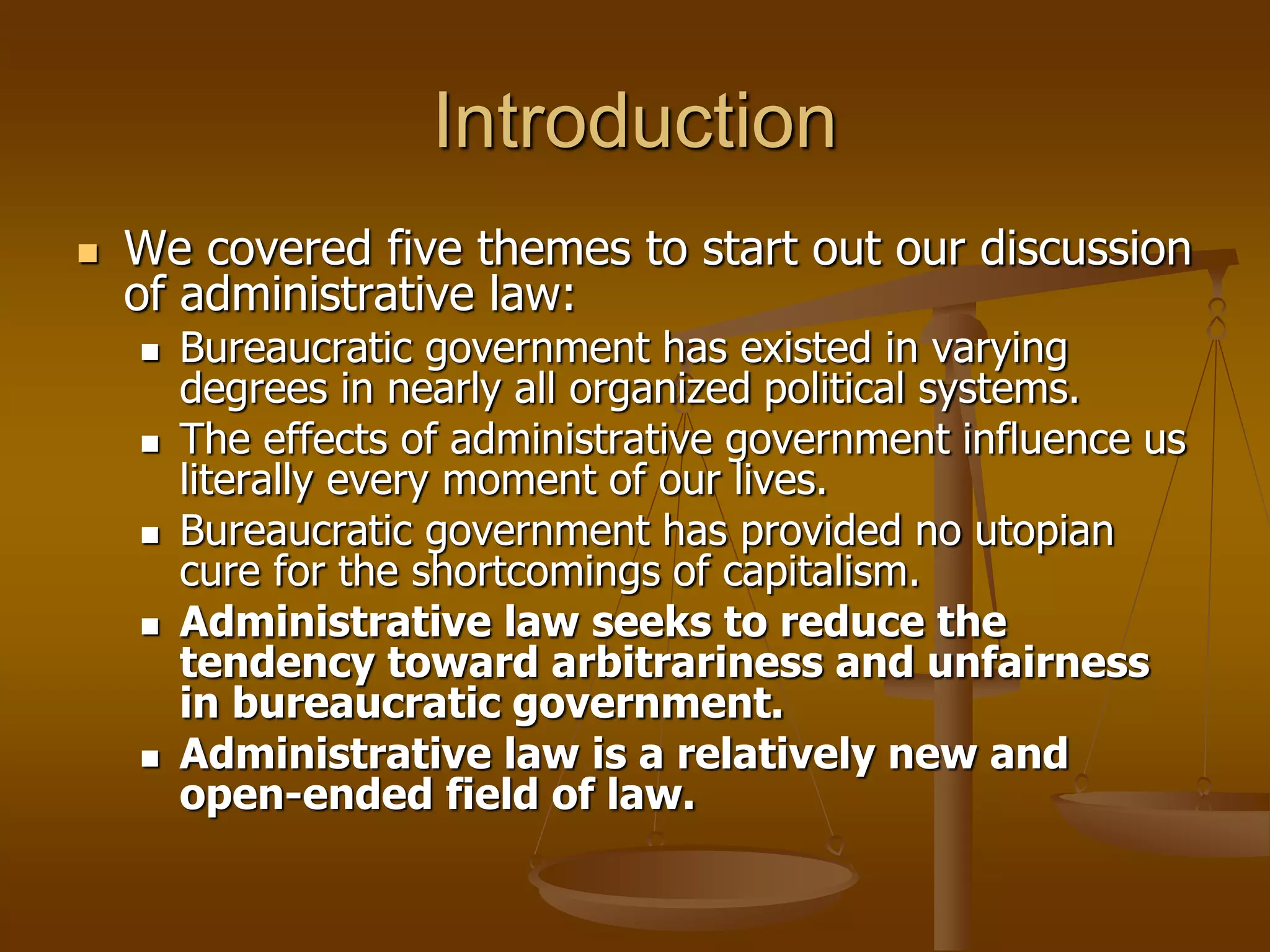 The origins and meanings of administrative law | PPTX