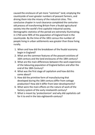 The Origins of Capitalism and its Connection with the Industrial ...