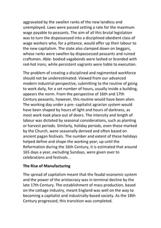 The Origins of Capitalism and its Connection with the Industrial ...