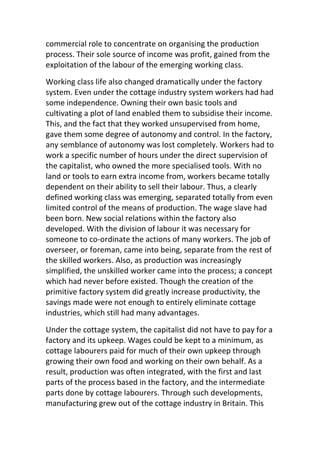 The Origins of Capitalism and its Connection with the Industrial ...