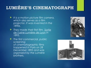 The origins of cinema | PPT