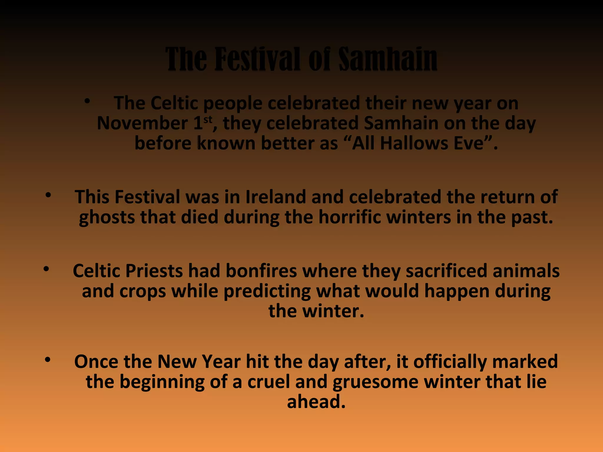 The origins of halloween copy | PPT