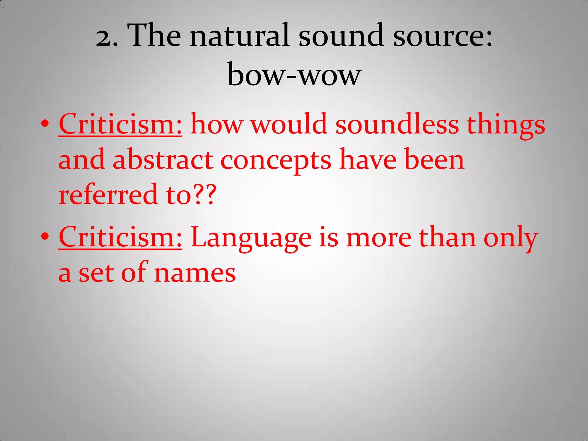 The origins of language | PPTX