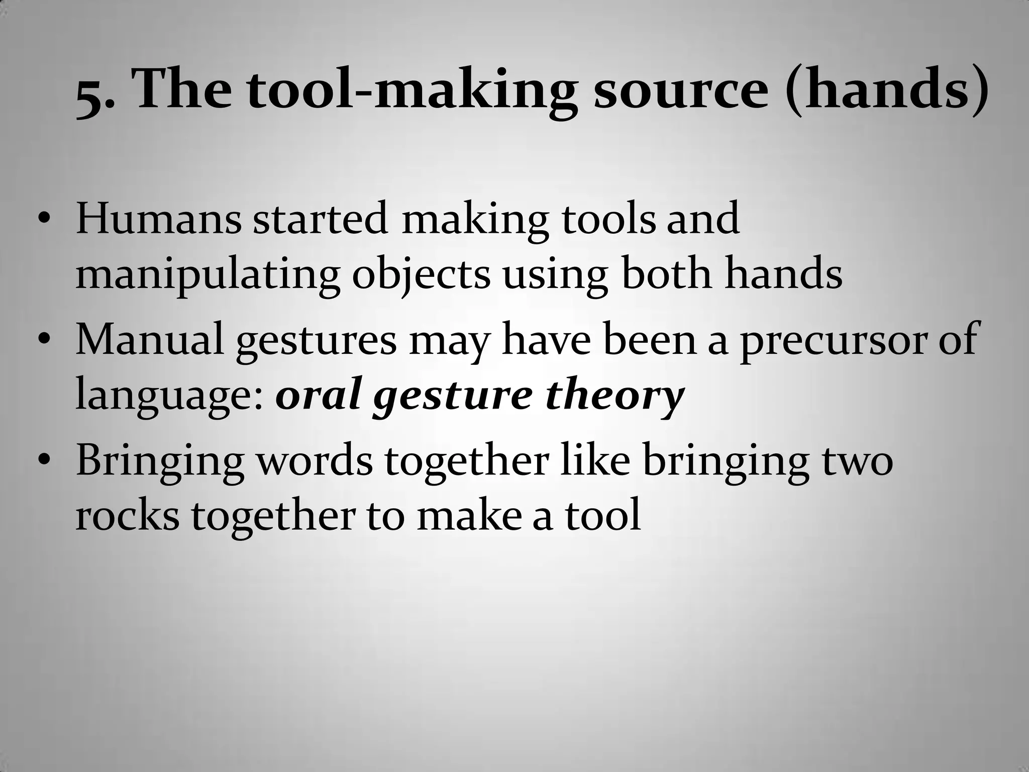 The origins of language | PPTX