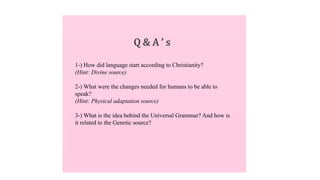 The Origins Of Language.pptx | Science