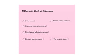 The Origins Of Language.pptx | Science