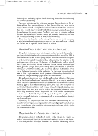 The Roots & Meaning of Mentoring by Belle Rose Ragins & Kathy E. Kram | PDF