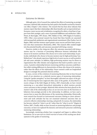 The Roots & Meaning of Mentoring by Belle Rose Ragins & Kathy E. Kram | PDF