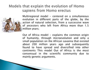 The origins of modern man | PPTX