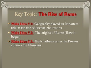 The Origins Of Rome 4 Web | PPT