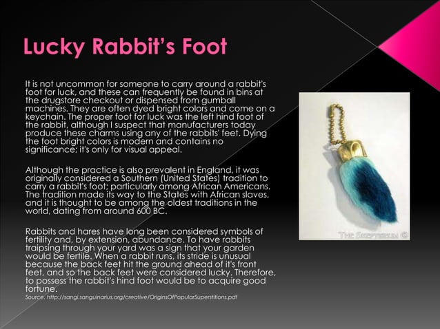 The Origins of Some Popular Superstitions | PPT