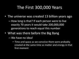 The origins of the universe | PPTX